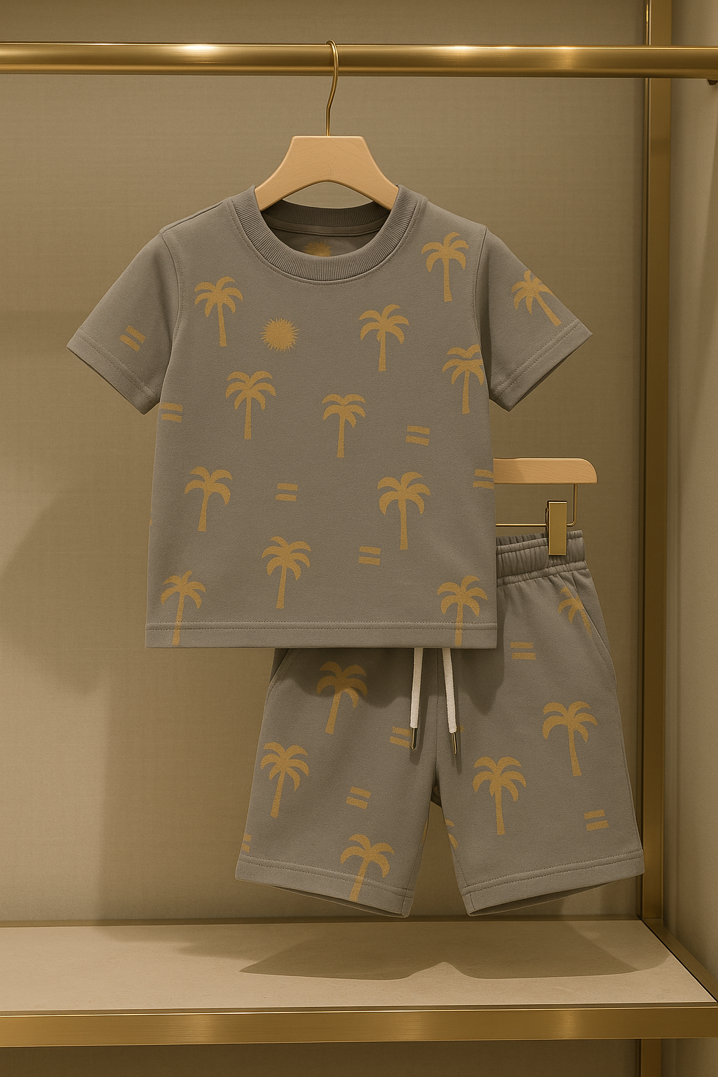 Junior Republic Kid's Palm Tree Summer Twin Set