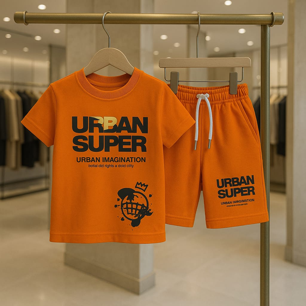 Junior Republic Kid's Urban Super Printed Twin Set
